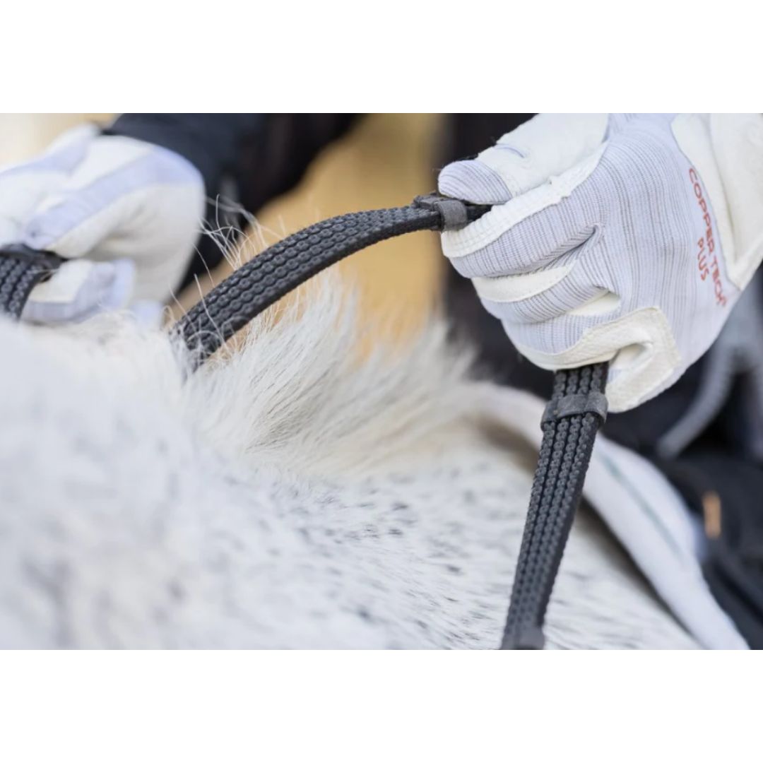 Correct Connect™ Sure Grip Rubber Reins with 4" Rein Stops - chevalsport